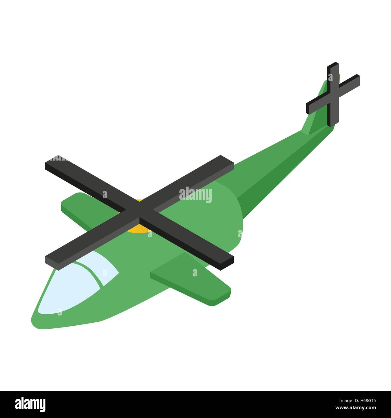 Army helicopter isometric 3d icon Stock Vector Image & Art - Alamy