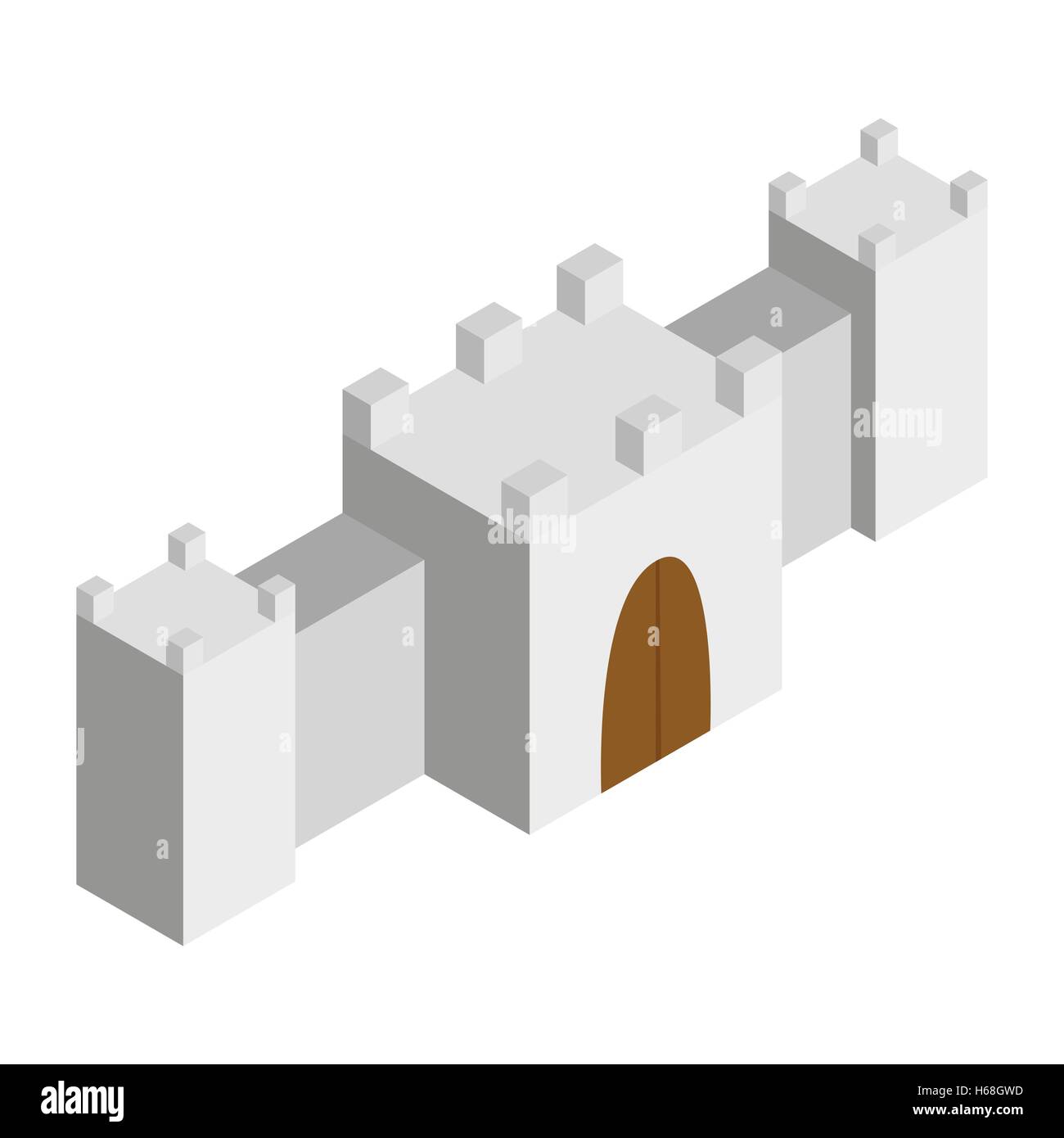 Medieval tower isometric 3d icon hi-res stock photography and images ...
