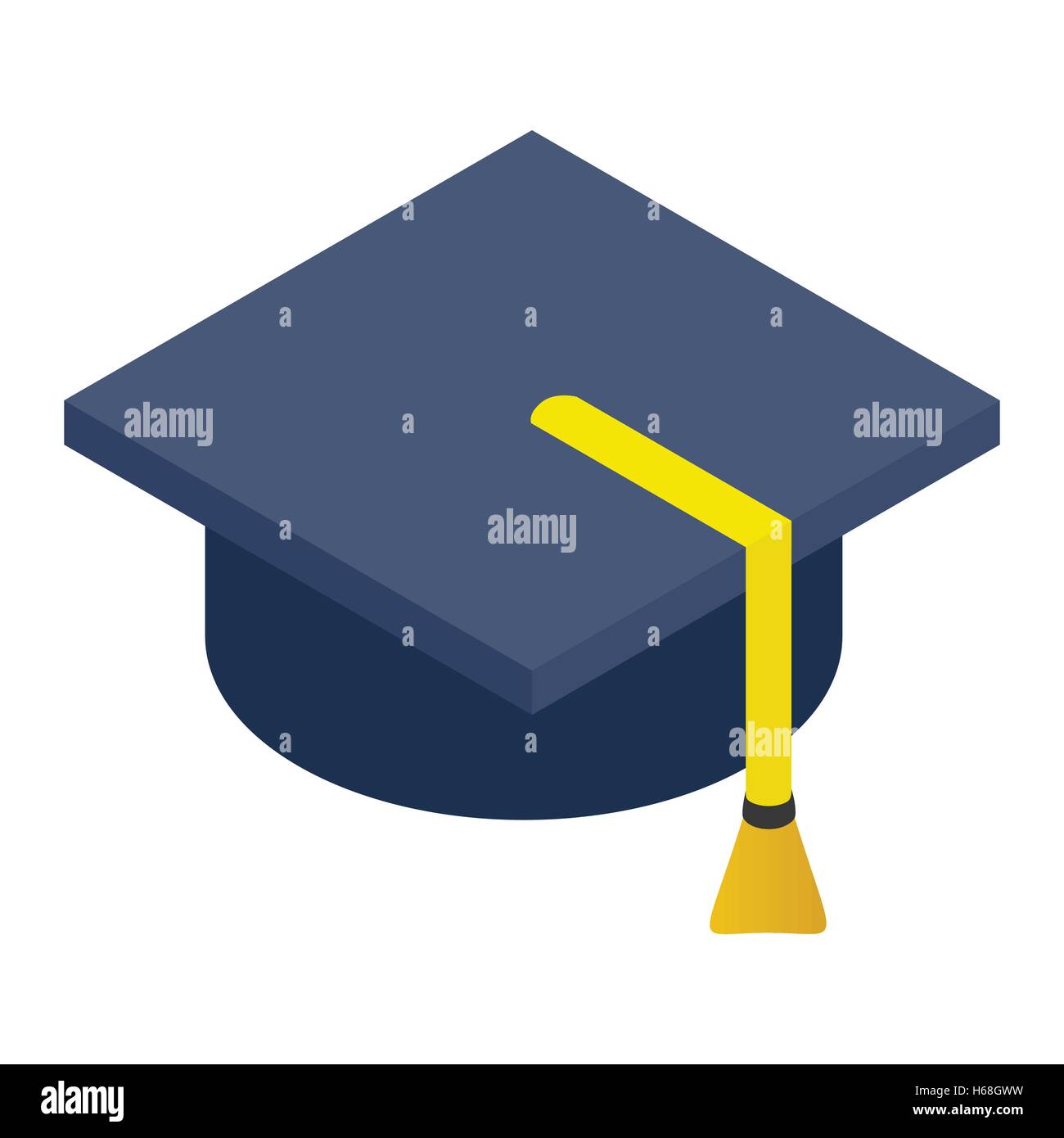 Graduate cap isometric 3d icon Stock Vector Image & Art - Alamy