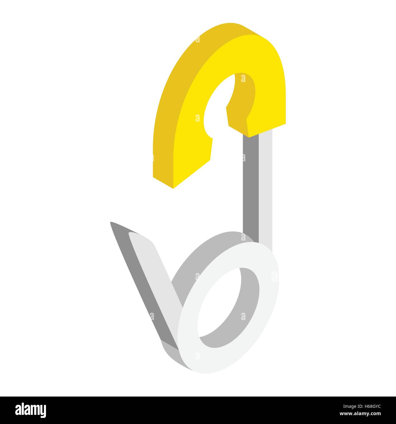 Safety pin isometric 3d icon Stock Vector Image & Art - Alamy