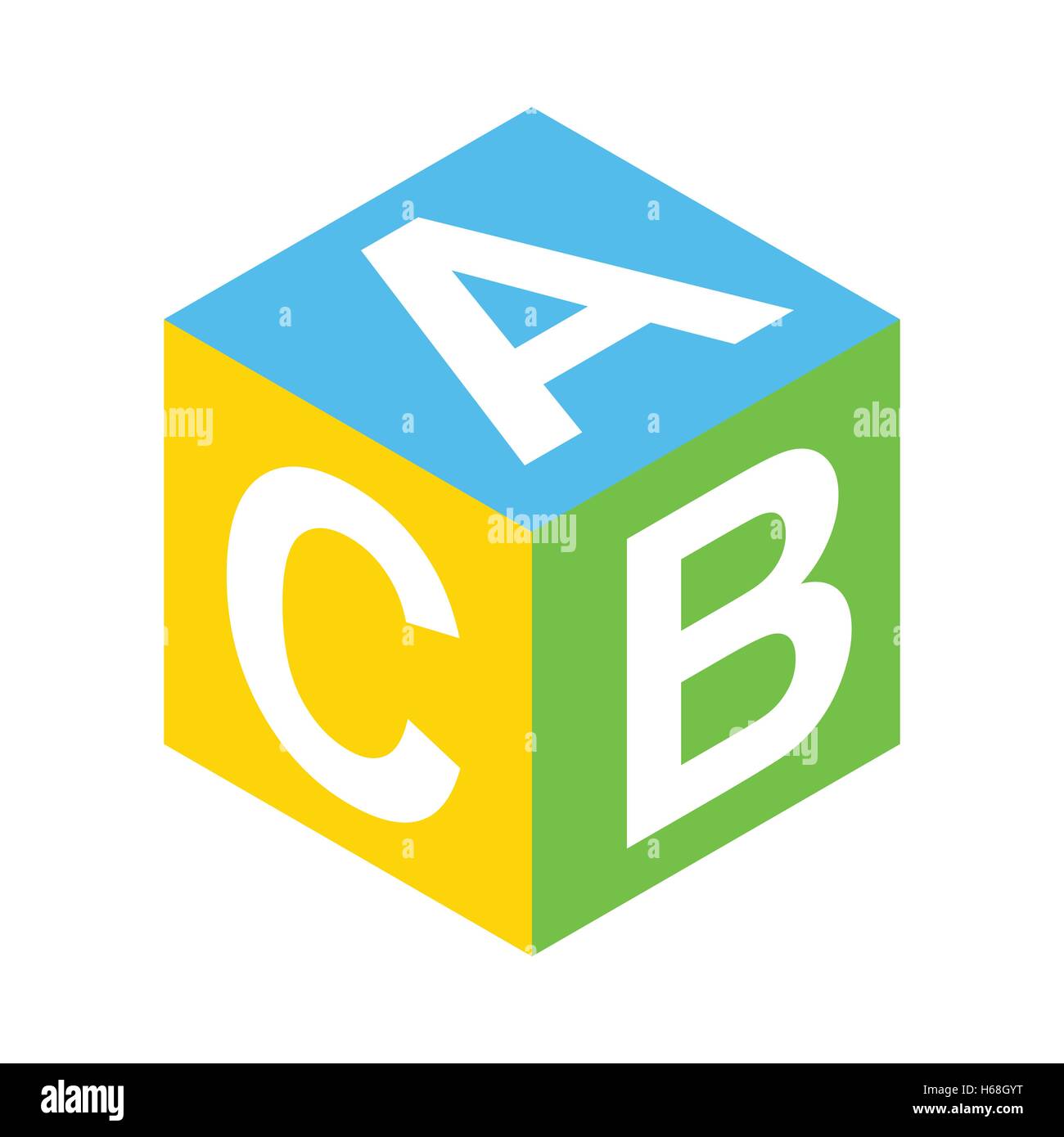 Kids wood block shape Stock Vector Images - Alamy