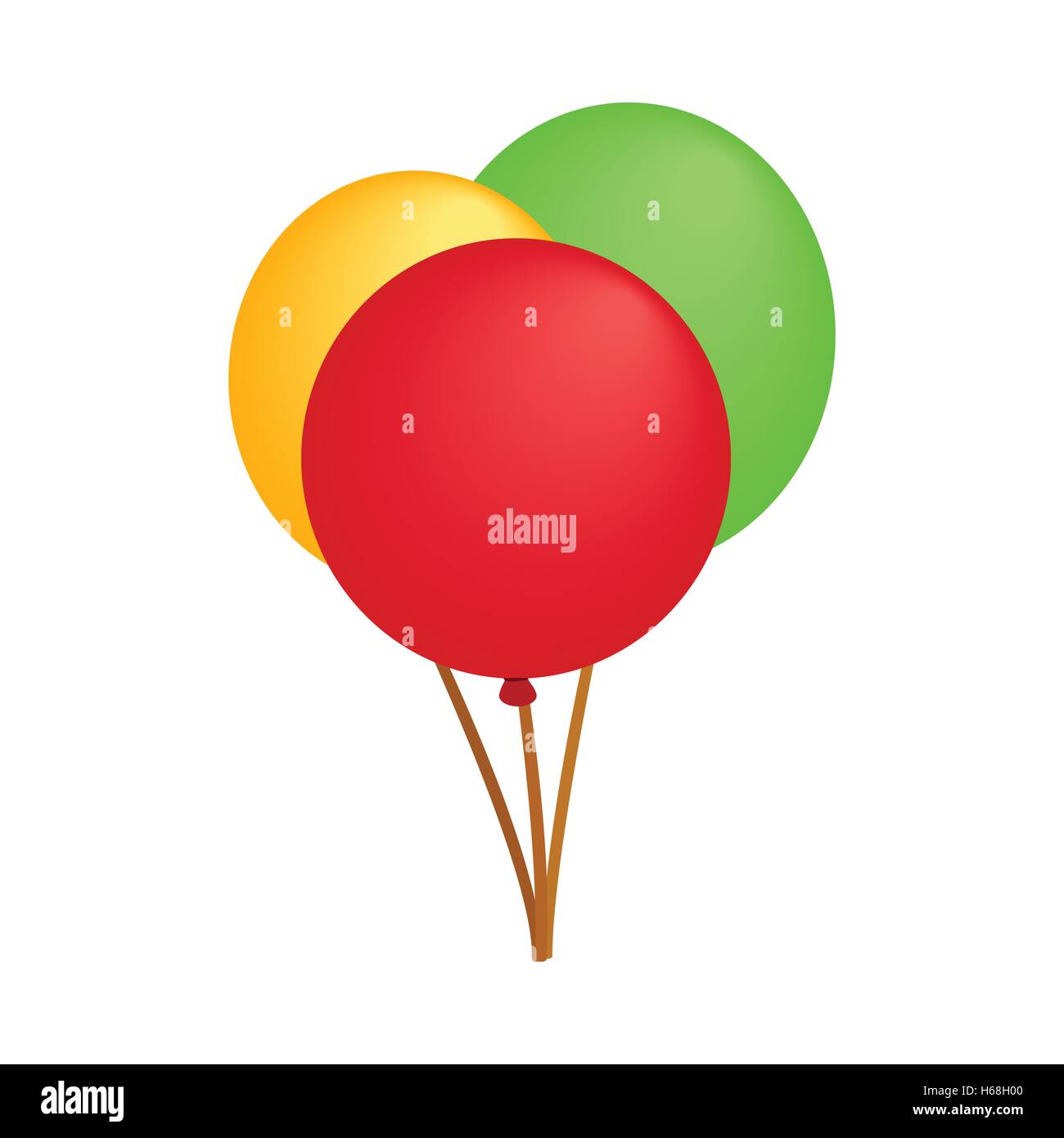 Balloons with strings Stock Vector Images - Alamy