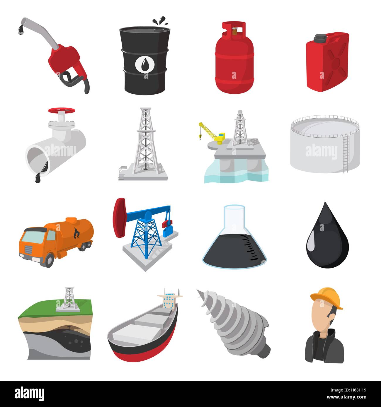Oil terminal worker Stock Vector Images - Alamy