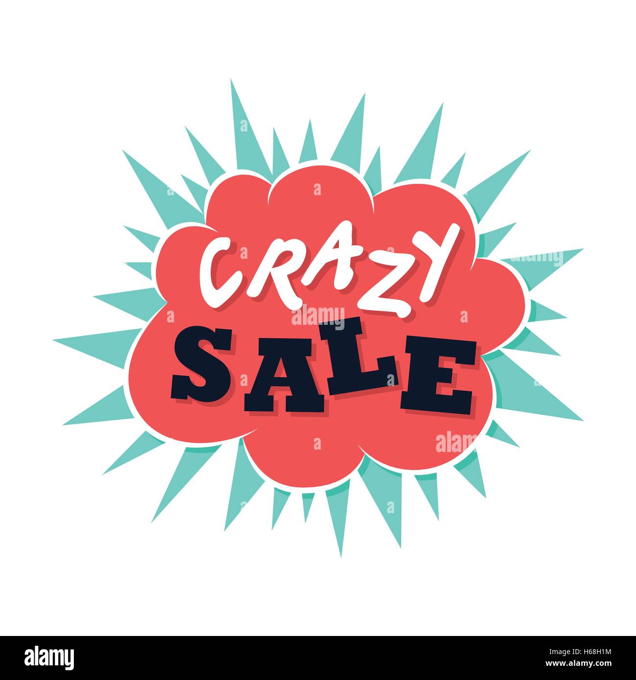 Black friday crazy sale Stock Vector Images - Alamy
