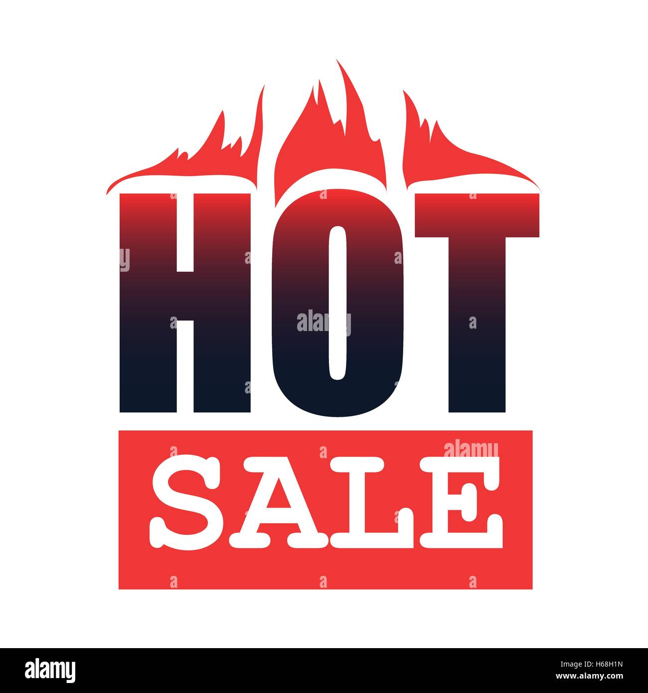 Fire banner black friday hot Stock Vector Images - Alamy