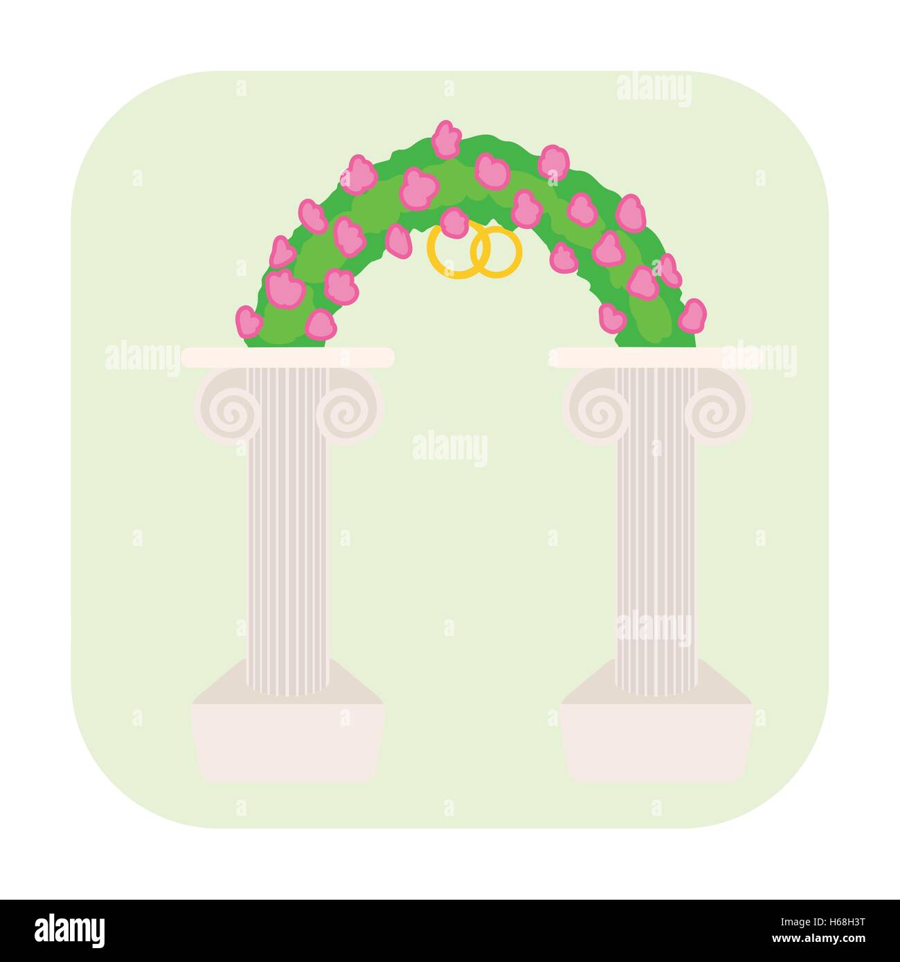 Wedding arch icon cartoon hi-res stock photography and images - Alamy