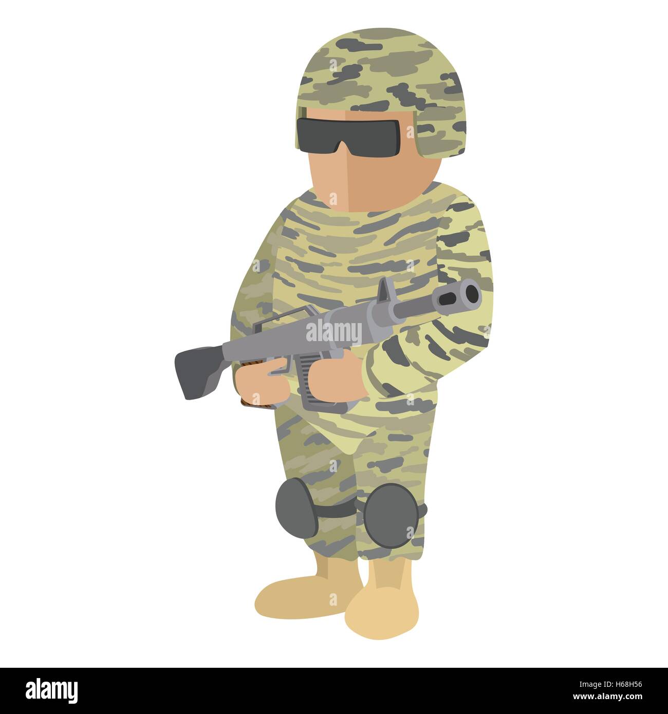 Soldier weaponry Stock Vector Images - Alamy
