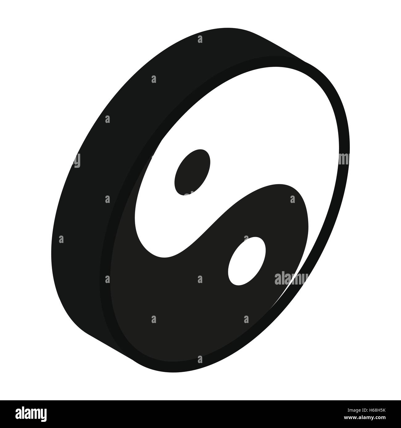 Yin yang isometric 3d icon Stock Vector Image & Art - Alamy