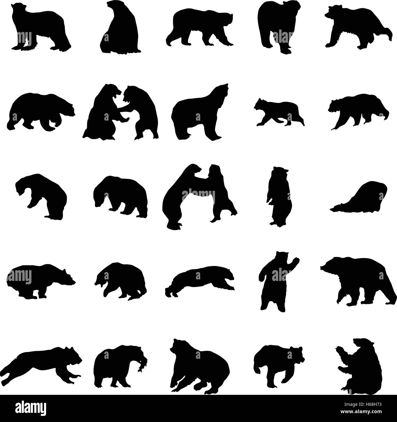 Brown bear stand on Stock Vector Images - Alamy