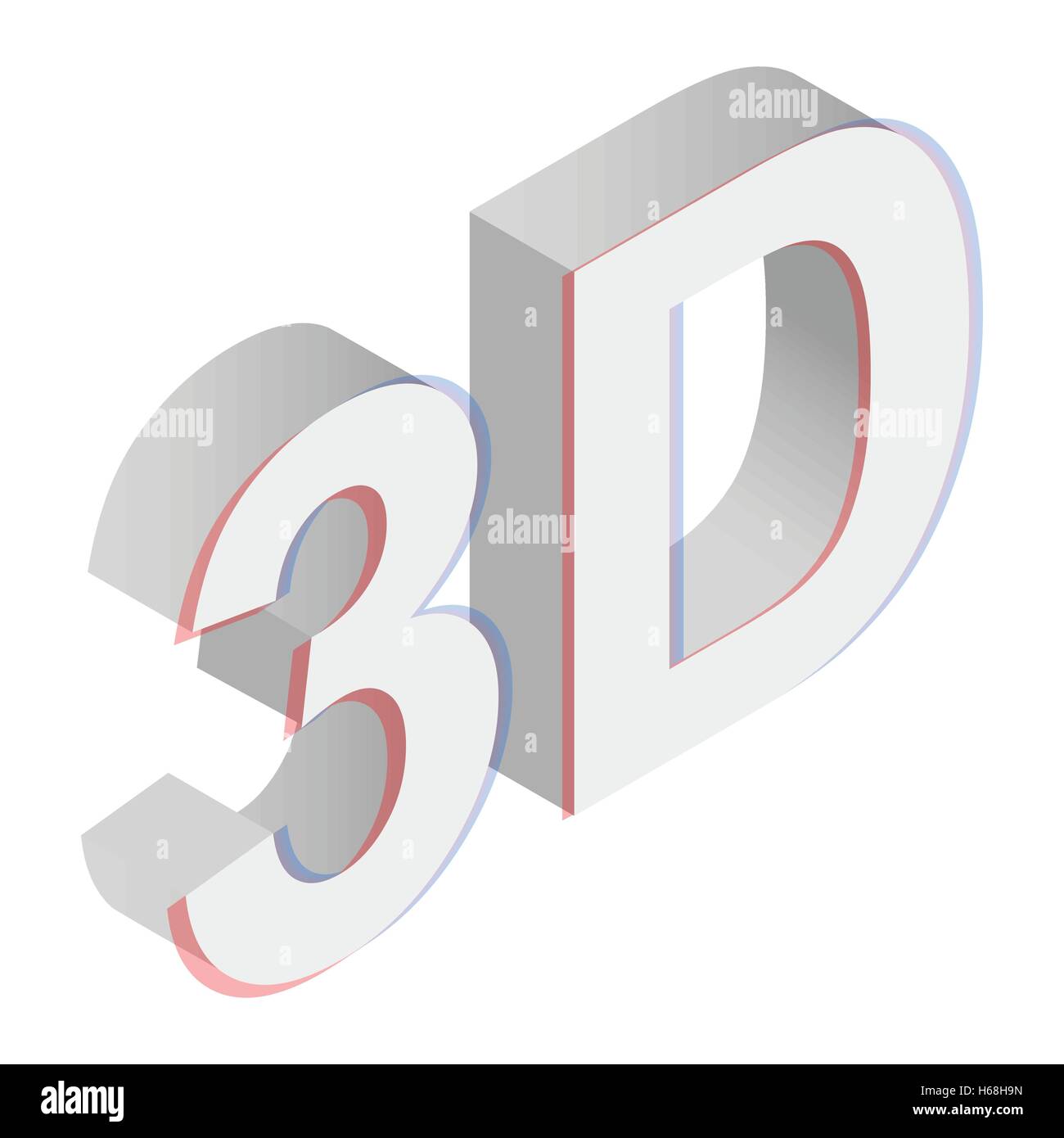 Lettering isometric 3d icon Stock Vector Image & Art - Alamy