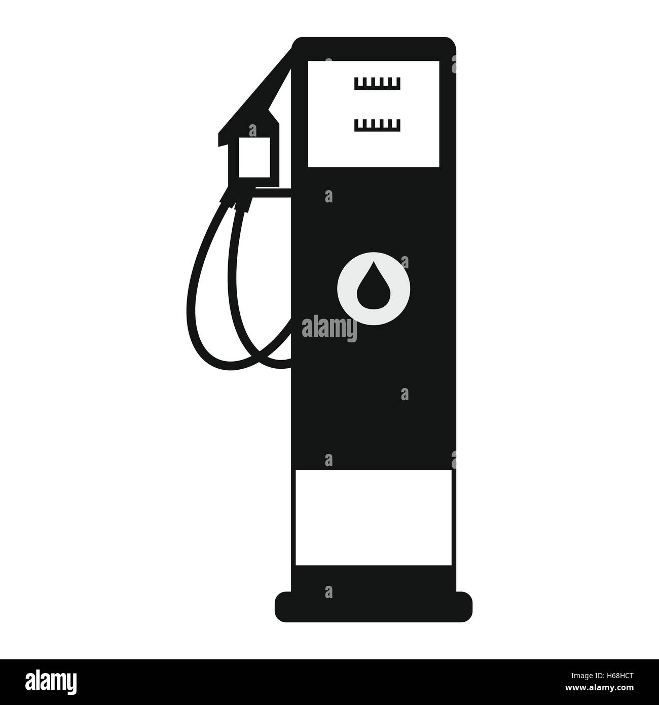 Black gasoline petrol flat icon Stock Vector Image & Art - Alamy