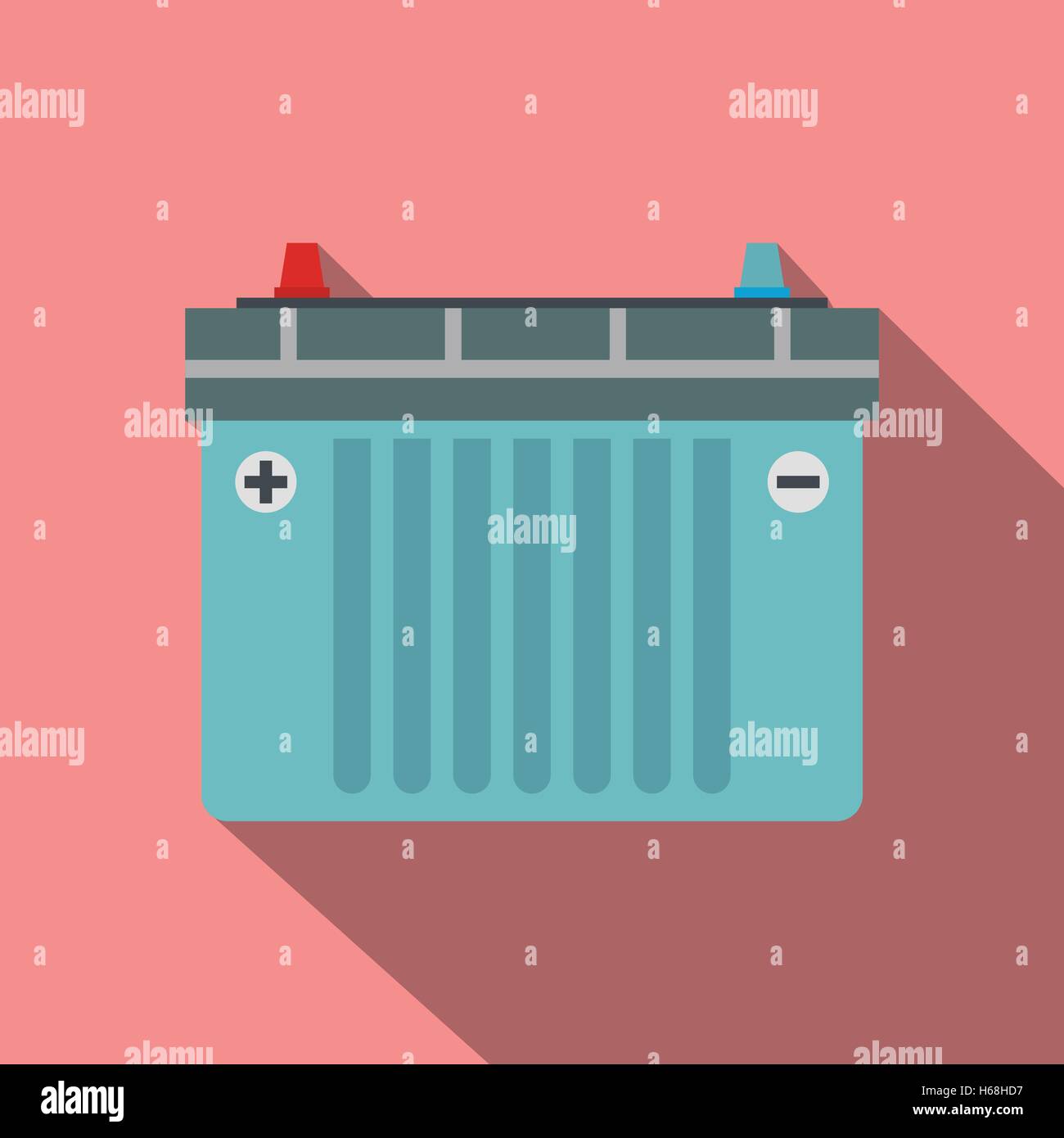 Car battery flat icon with shadow Stock Vector Image & Art - Alamy