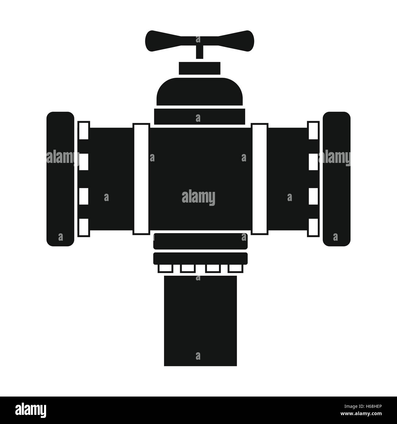 Fire hydrant black simple icon Stock Vector Image & Art - Alamy