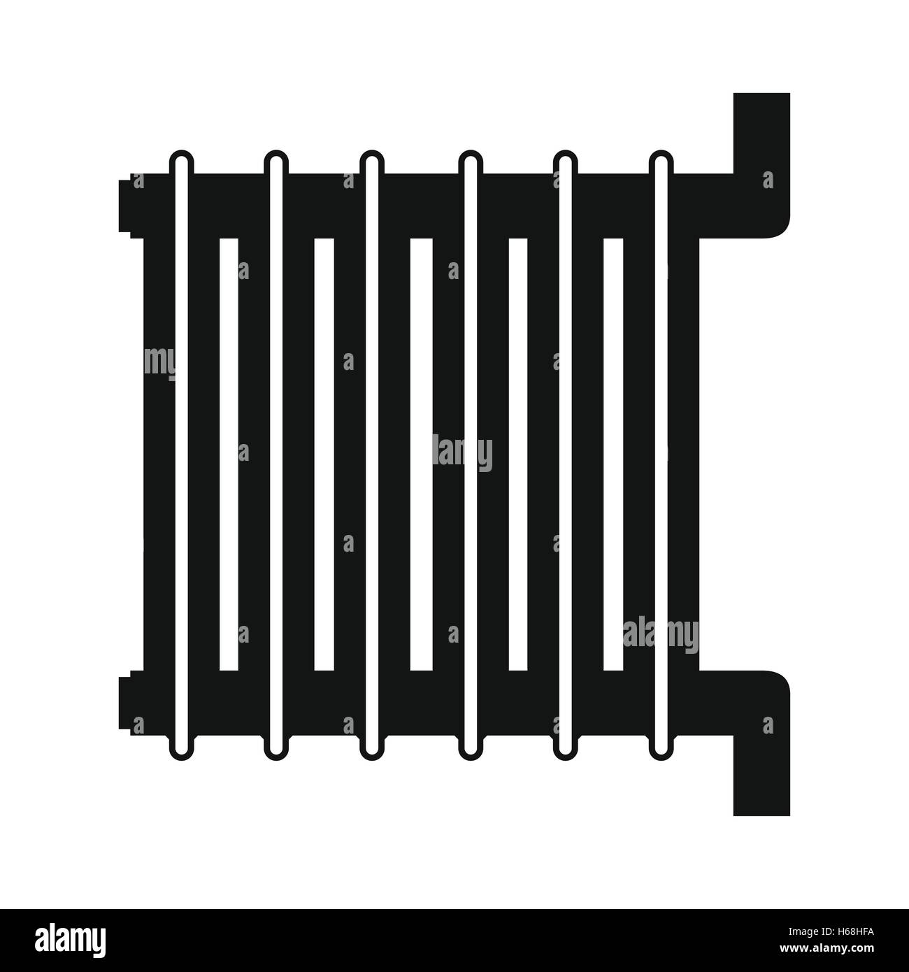 Radiator black simple icon Stock Vector Image & Art - Alamy