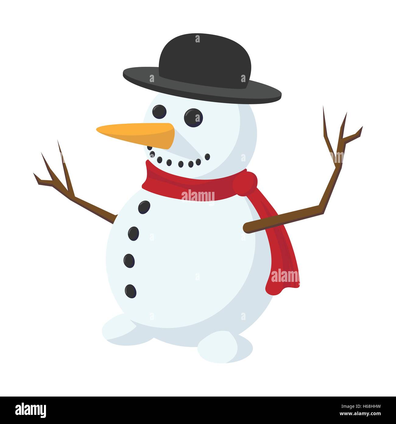 Snowman cartoon icon Stock Vector Image & Art - Alamy