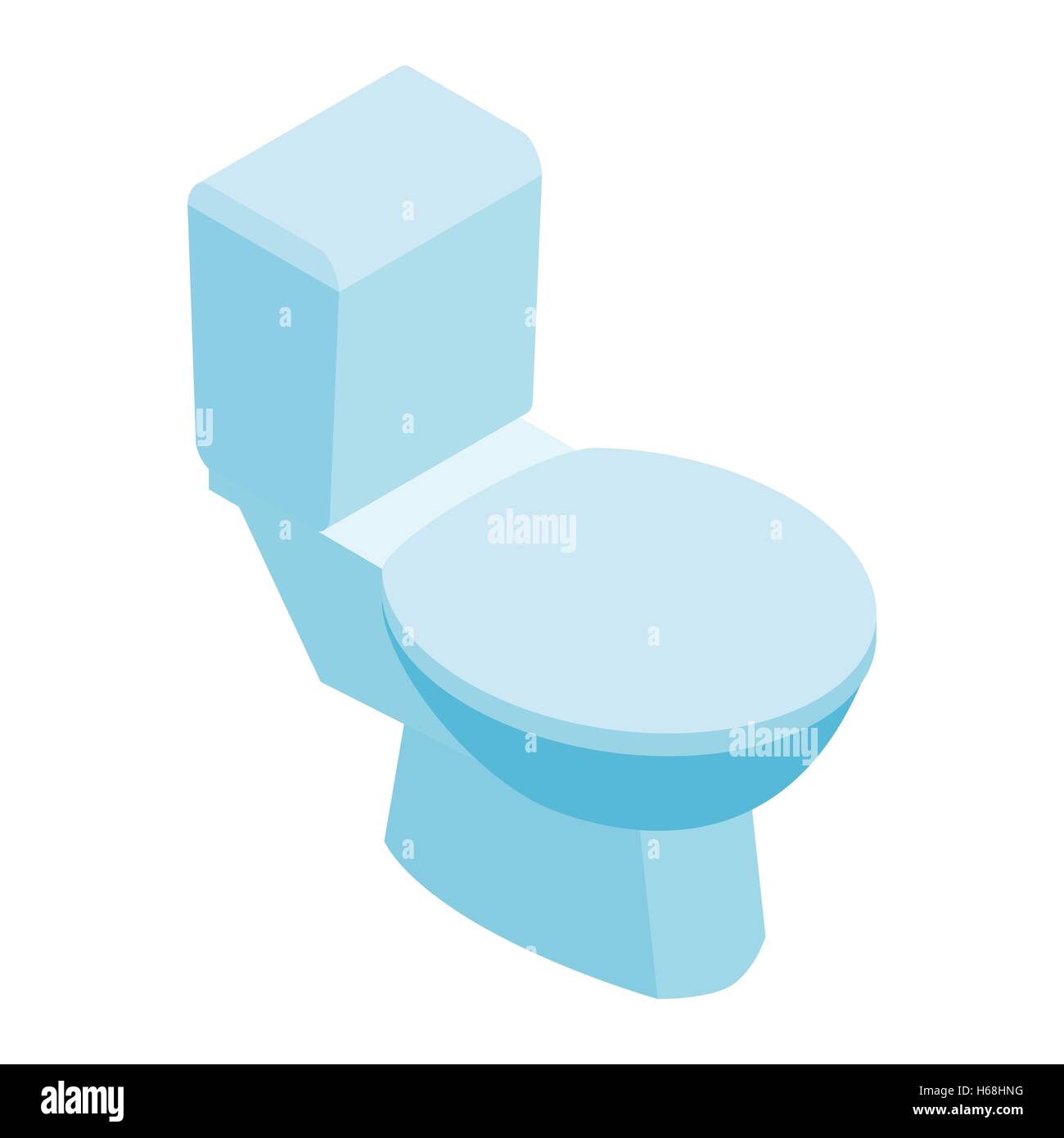 Toilet pan with closed seat isometric 3d icon Stock Vector Image & Art ...