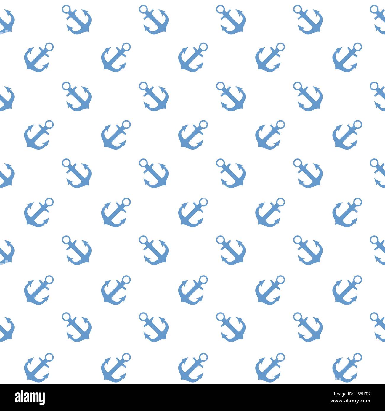 Anchor Seamless Pattern Background Vector Illustration Stock Vector ...
