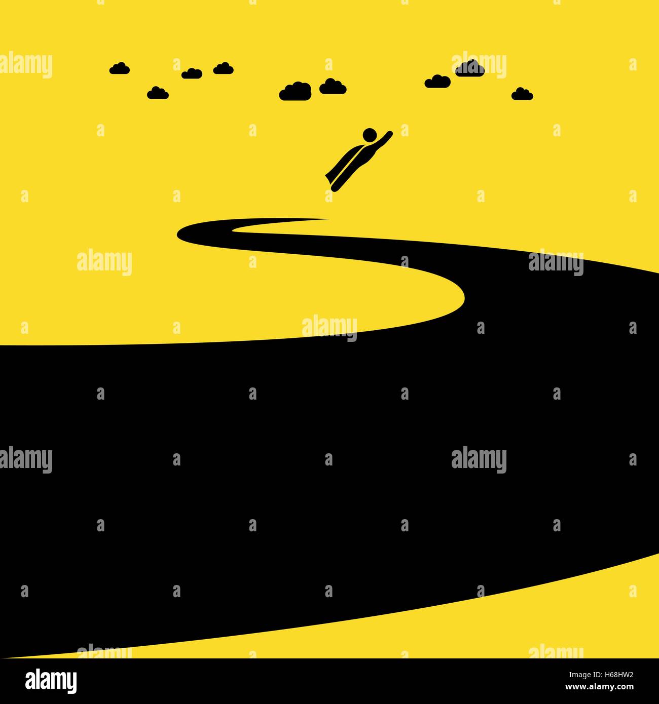 Concept danger on road Stock Vector Images - Alamy