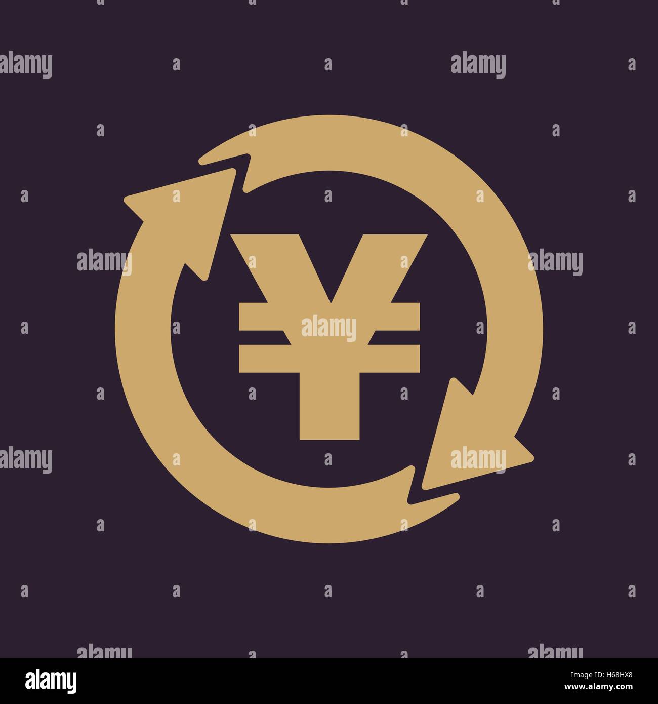 The currency exchange yen icon. Cash and money, wealth, payment symbol ...