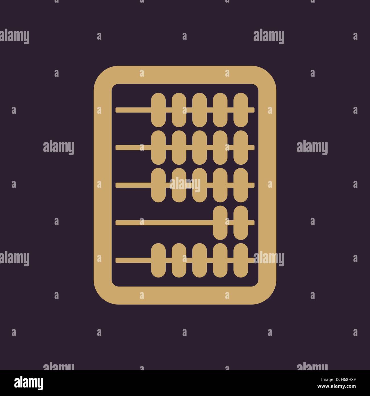 The abacus icon. Finance and calculation, accounting, calculator, arithmetic, mathematics symbol ...