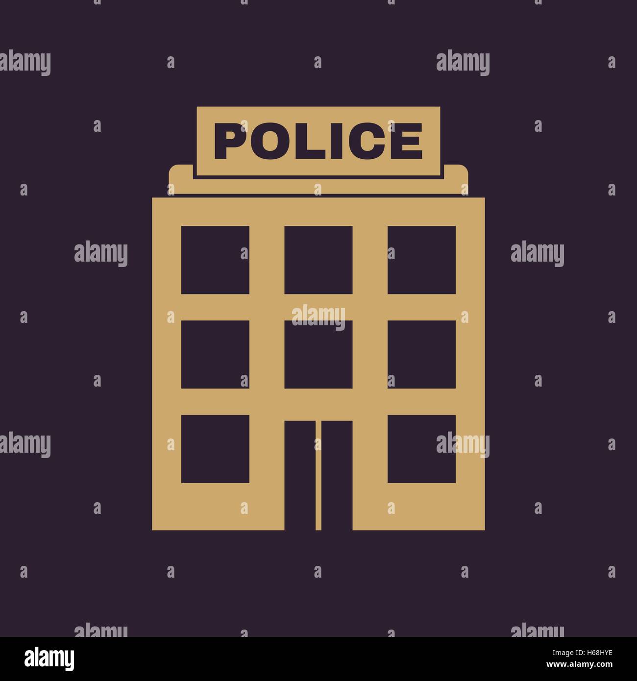 The police icon. Law and authority symbol. Flat Stock Vector Image ...
