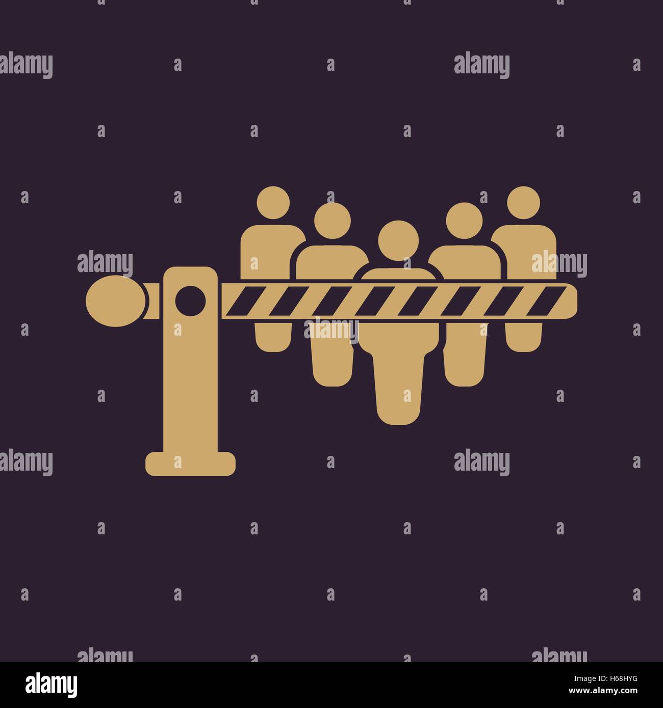 Traffic sign checkpoint Stock Vector Images - Alamy