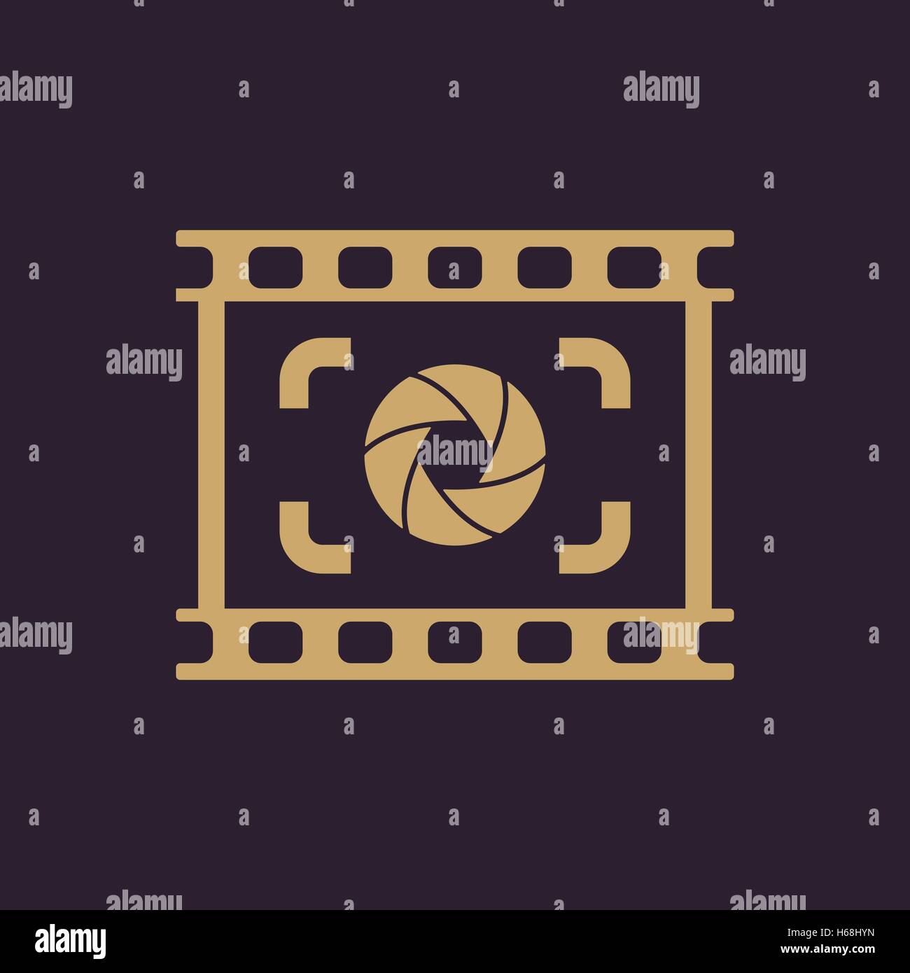 The viewfinder icon. Focusing and photography, photo symbol. Flat Stock ...