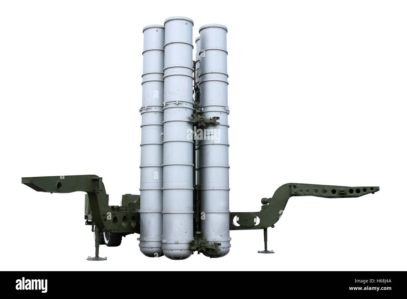 Antiaircraft rocket complex in the developed position Stock Photo - Alamy