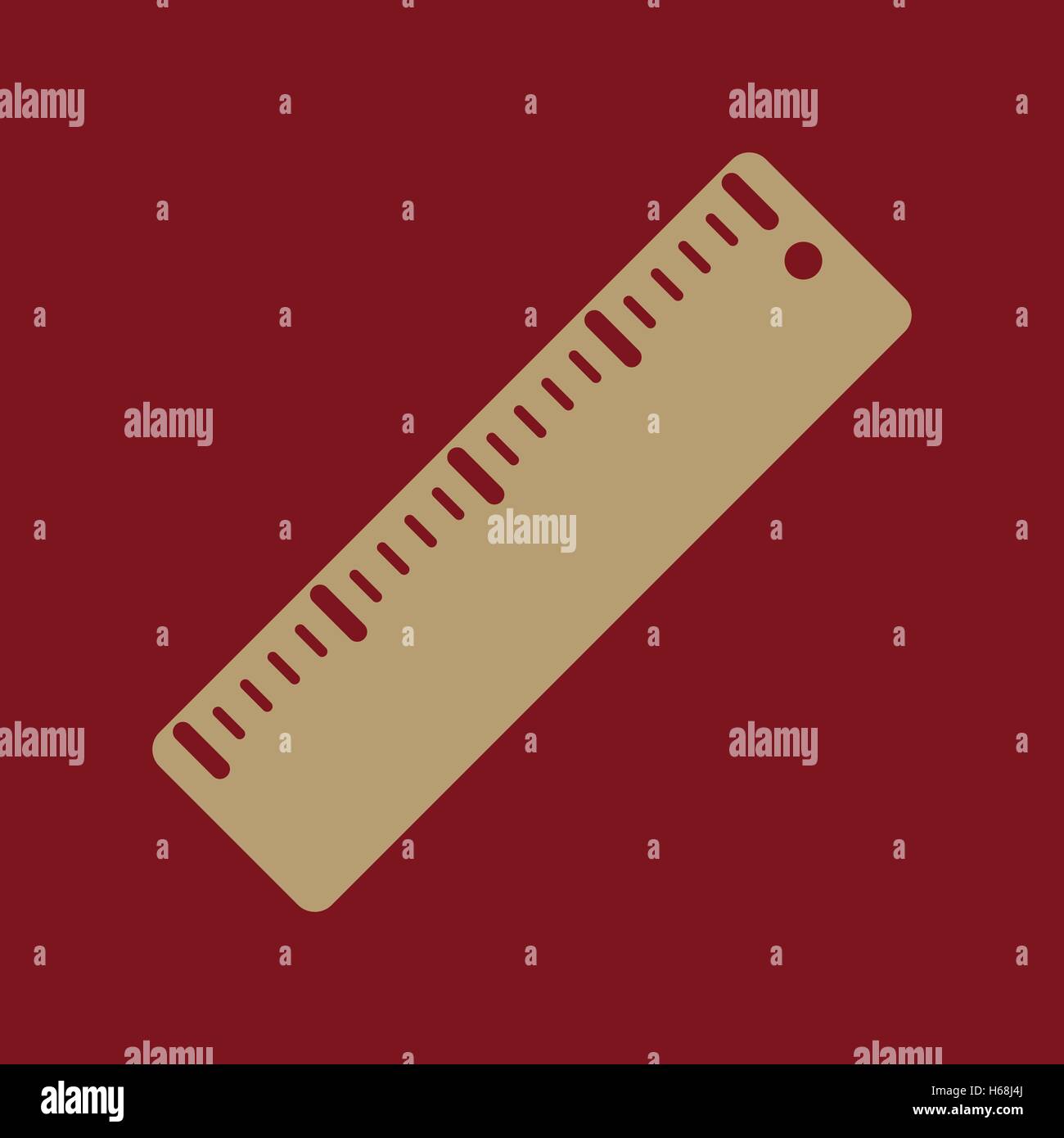 The ruler icon. Ruler symbol. Flat. Vector Stock Vector Image & Art - Alamy