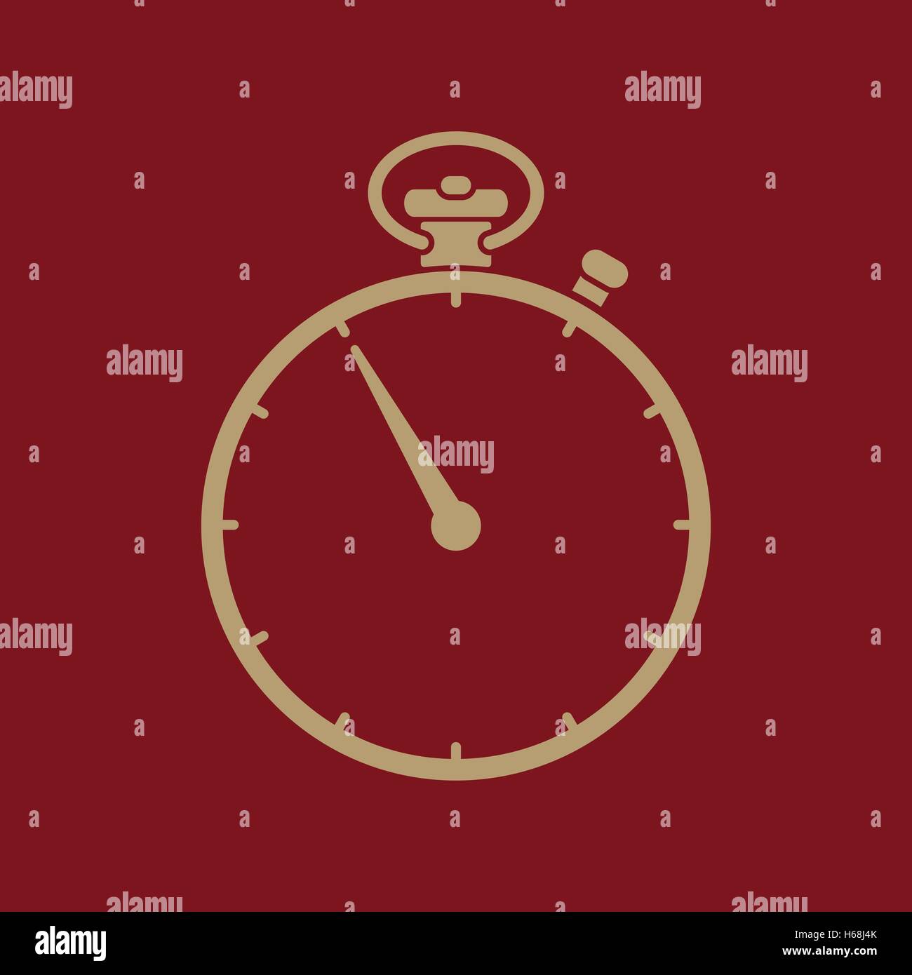 The stopwatch icon. Stopwatch symbol. Flat. Vector Stock Vector Image ...