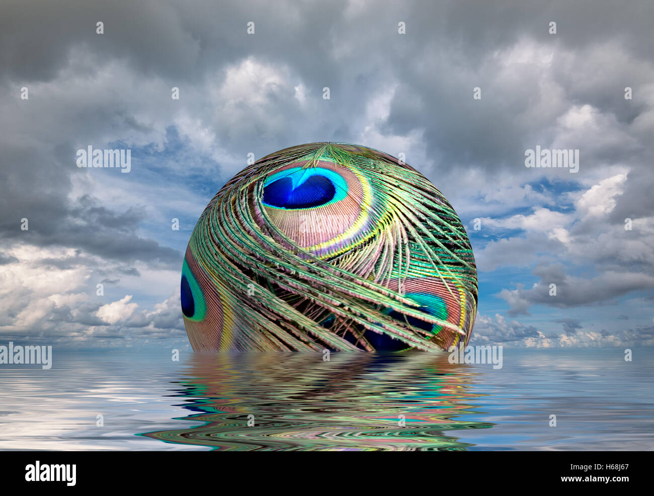 Peacock World Abstract Stock Photo - Alamy