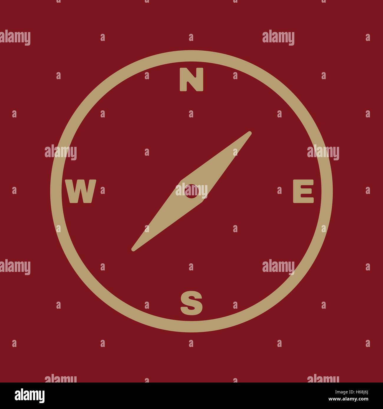 The compass icon. Compass symbol Stock Vector Image & Art - Alamy