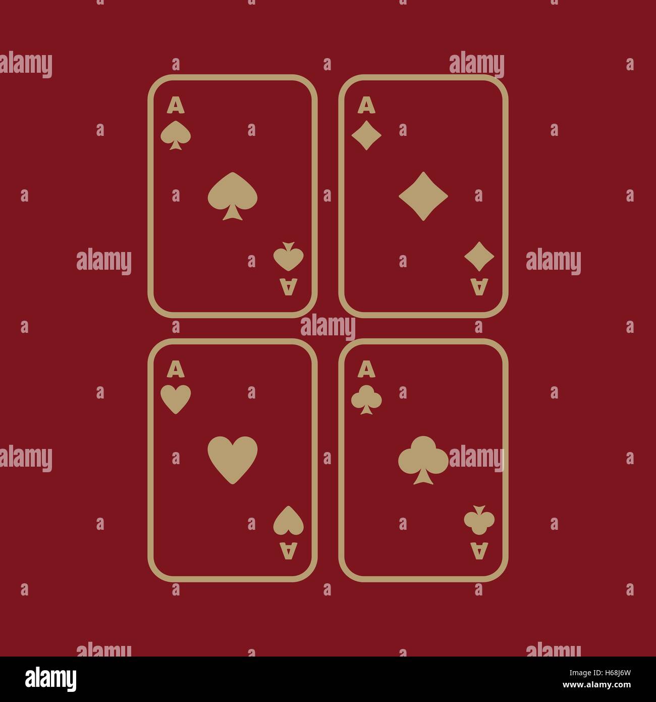 The Ace icon. Playing Card Suit symbol Stock Vector Image & Art - Alamy