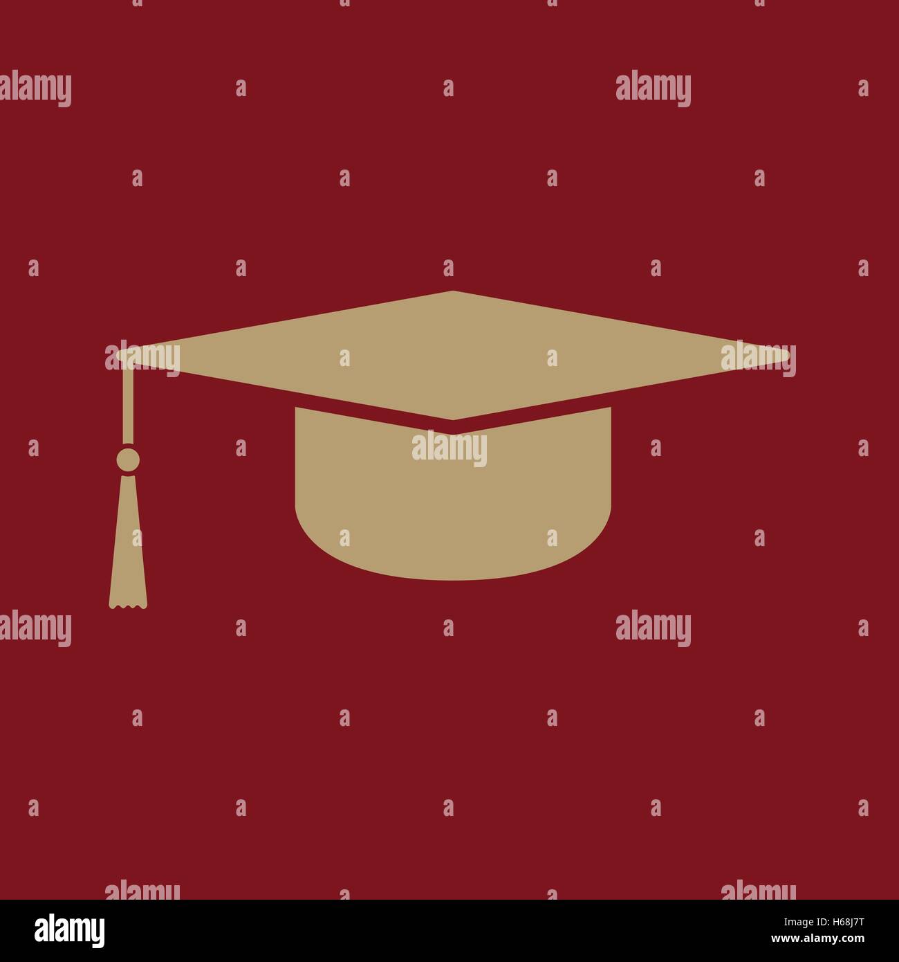 The graduation cap icon. Education symbol Stock Vector Image & Art - Alamy
