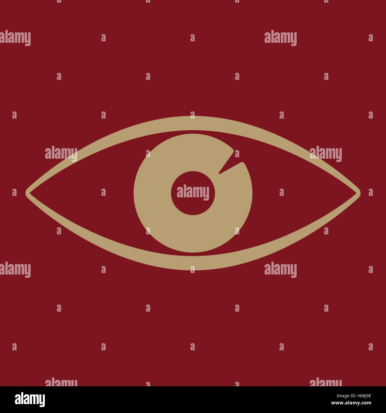 Eye flat icon hi-res stock photography and images - Alamy