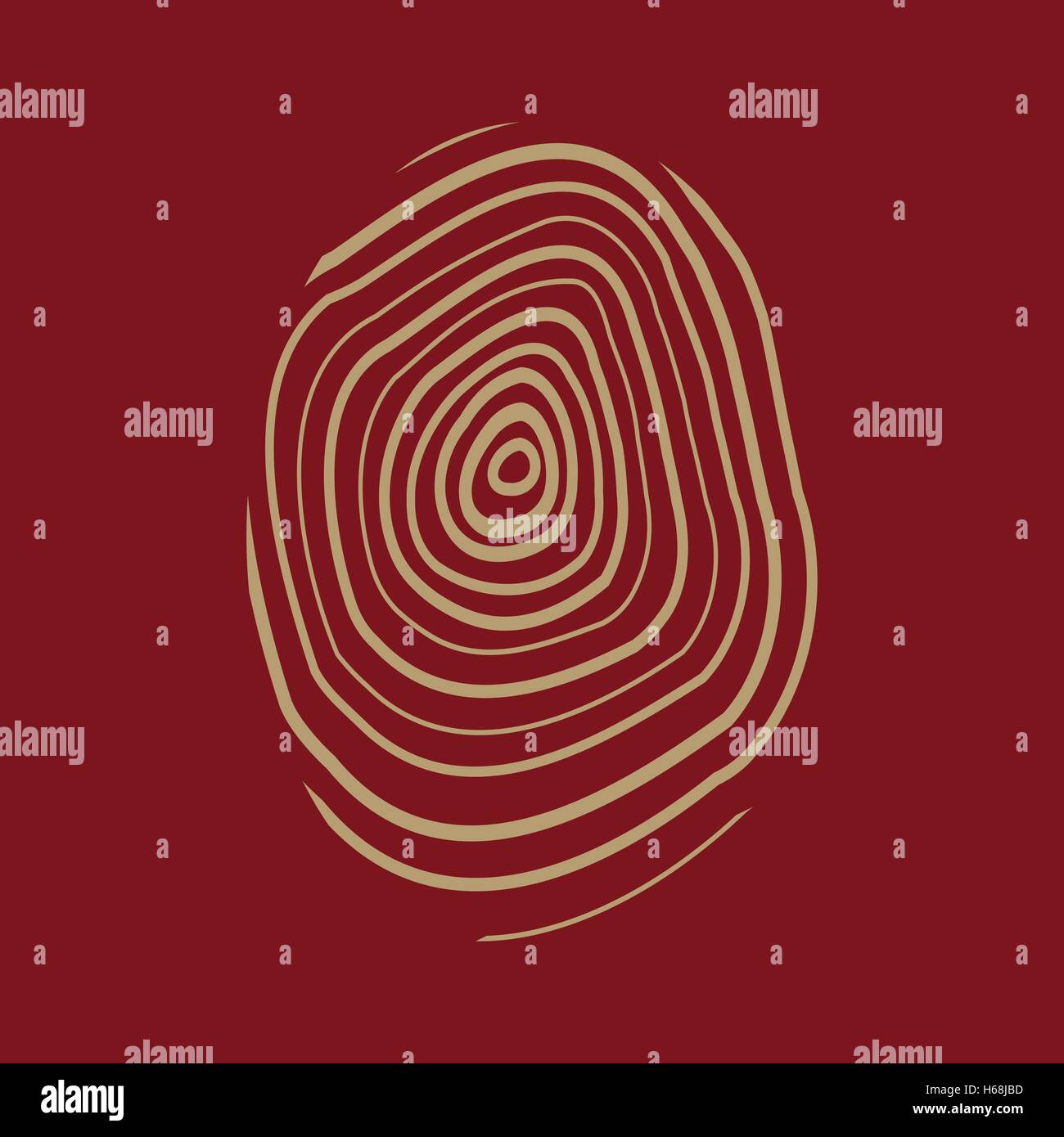 The fingerprint icon. Fingerprint symbol . Flat Stock Vector Image ...