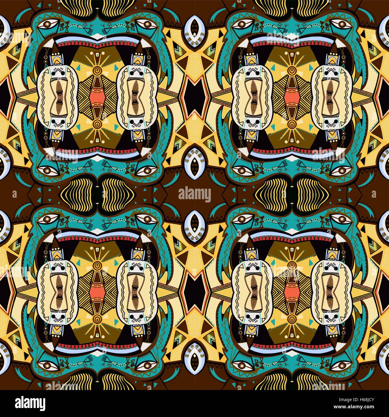 original seamless square composition with abstract painting Stock ...