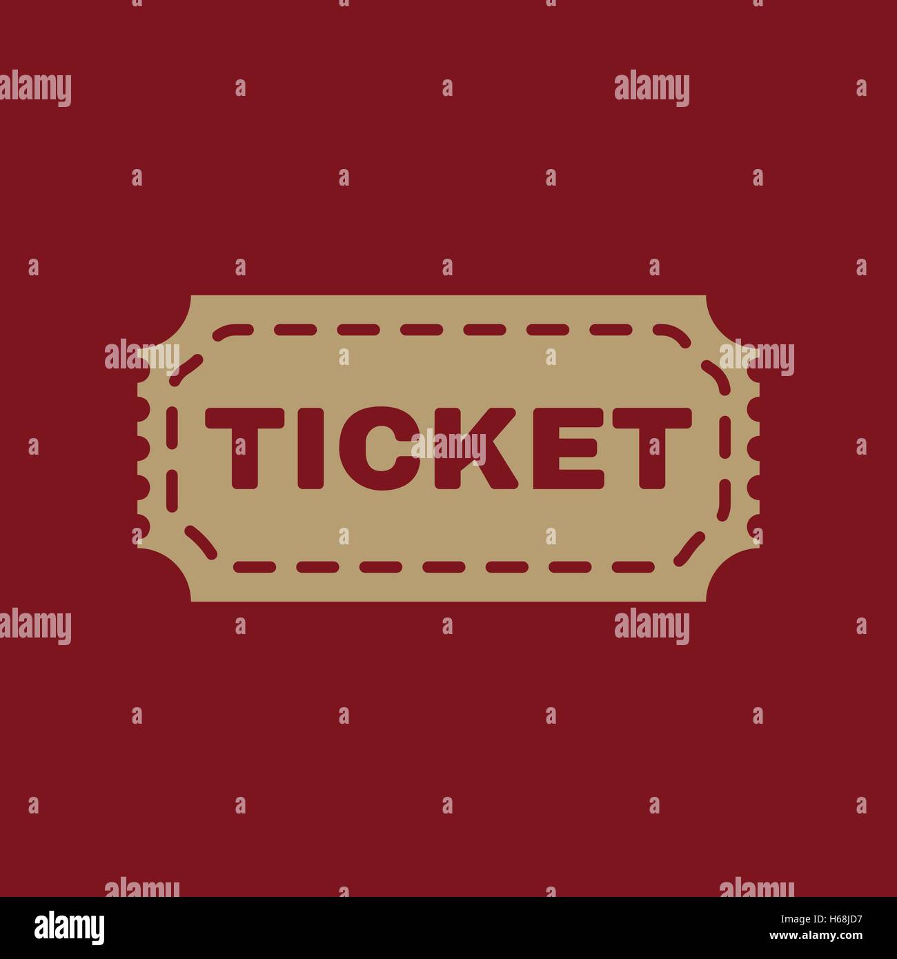 The ticket icon. Ticket symbol. Flat Stock Vector Image & Art - Alamy