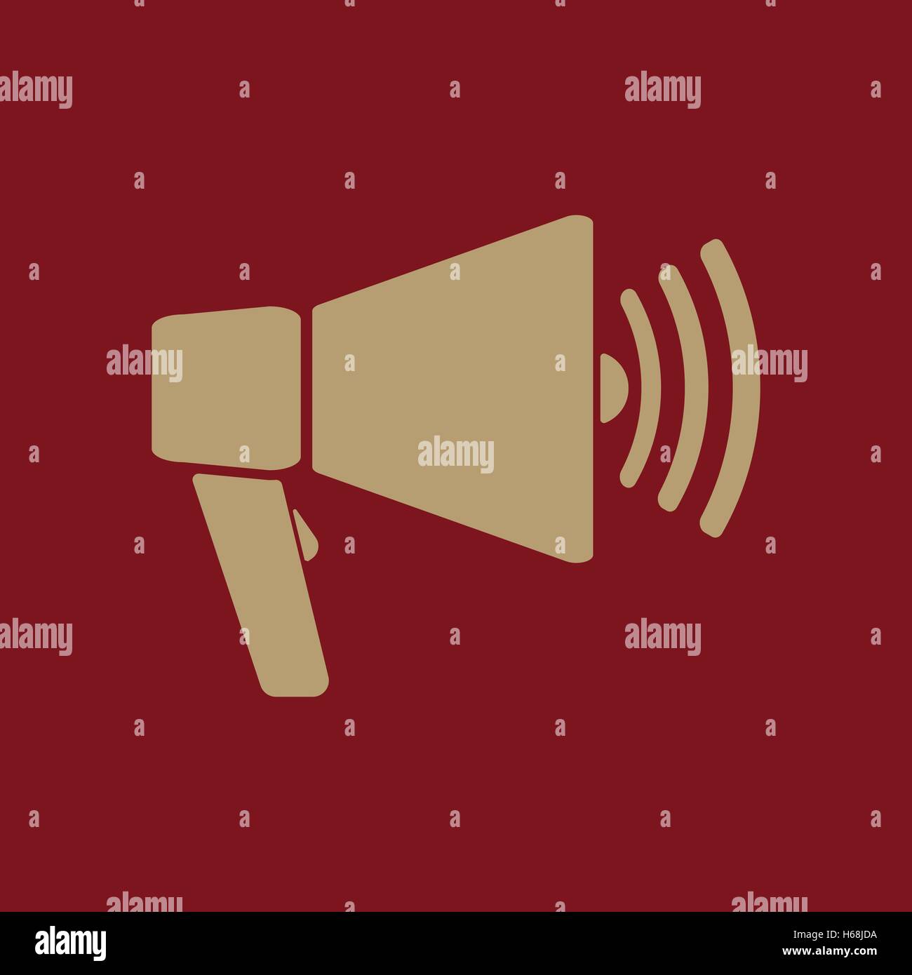 The megaphone icon. Bullhorn symbol. Flat Stock Vector Image & Art - Alamy