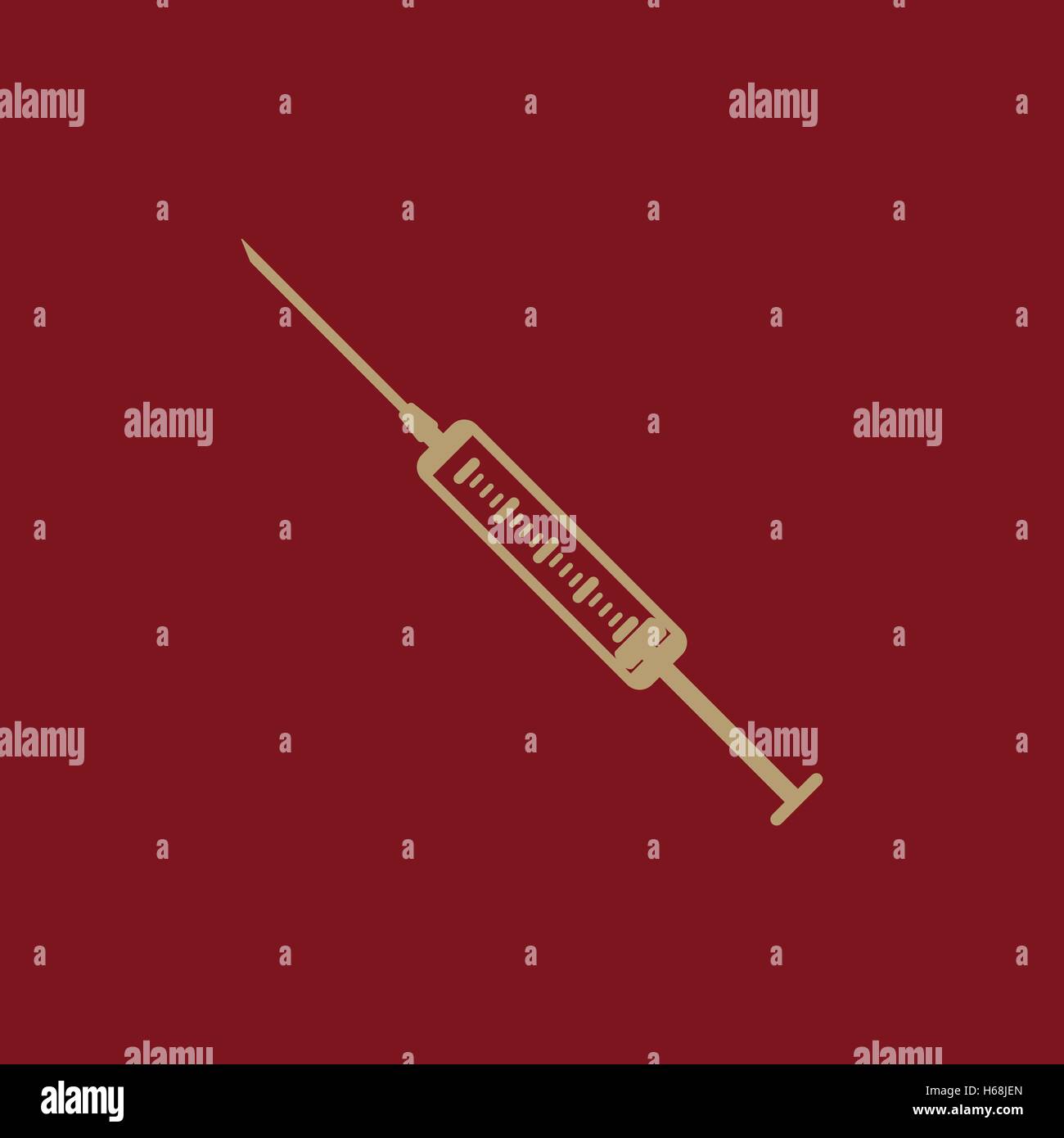 The syringe icon. Syringe symbol. Flat Stock Vector Image & Art - Alamy