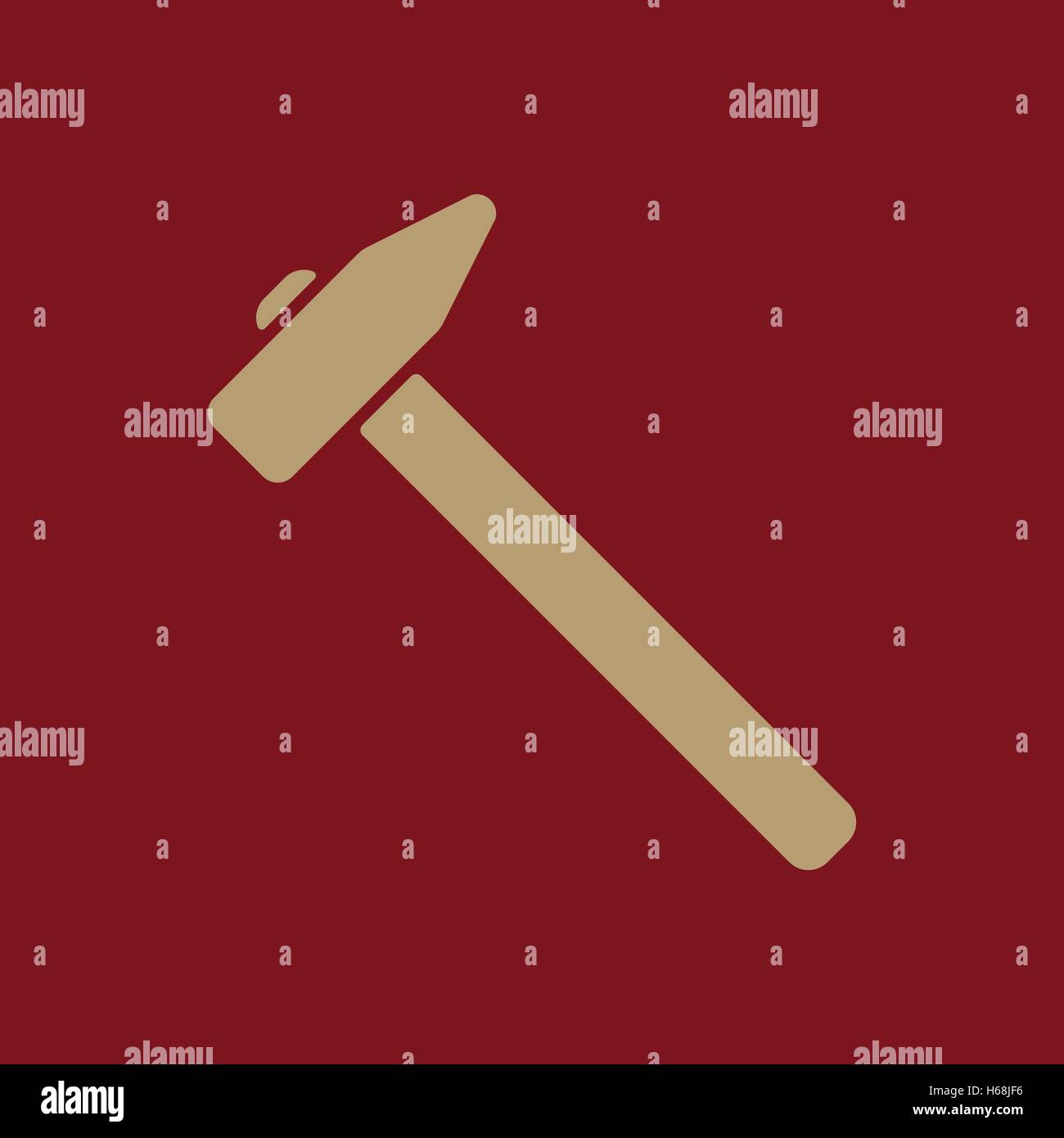 The hammer icon. Hammer symbol. Flat Stock Vector Image & Art - Alamy