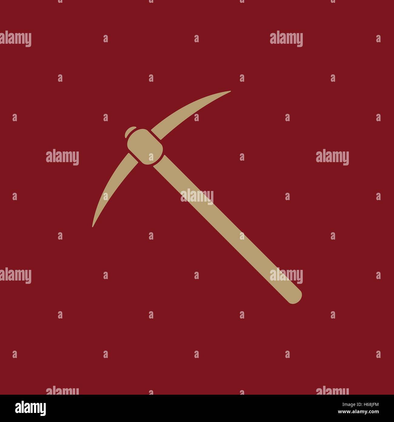 The pick icon. Pickax symbol. Flat Stock Vector Image & Art - Alamy