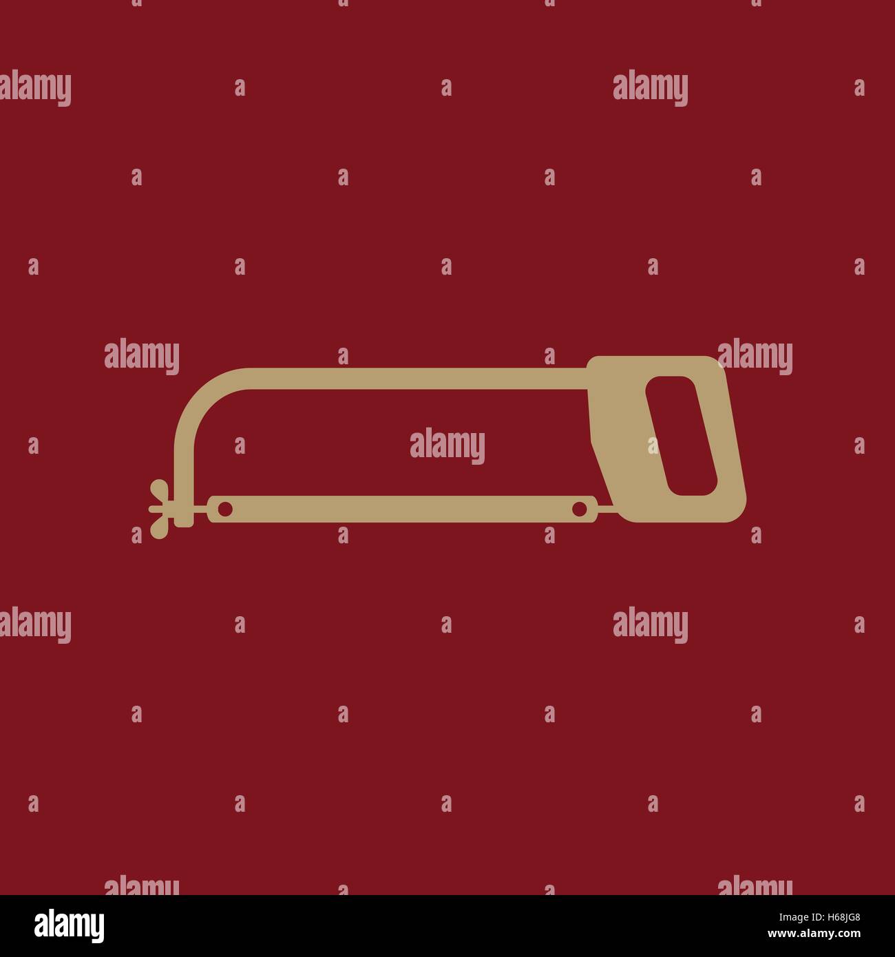 The hacksaw icon. Hacksaw symbol. Flat Stock Vector Image & Art - Alamy