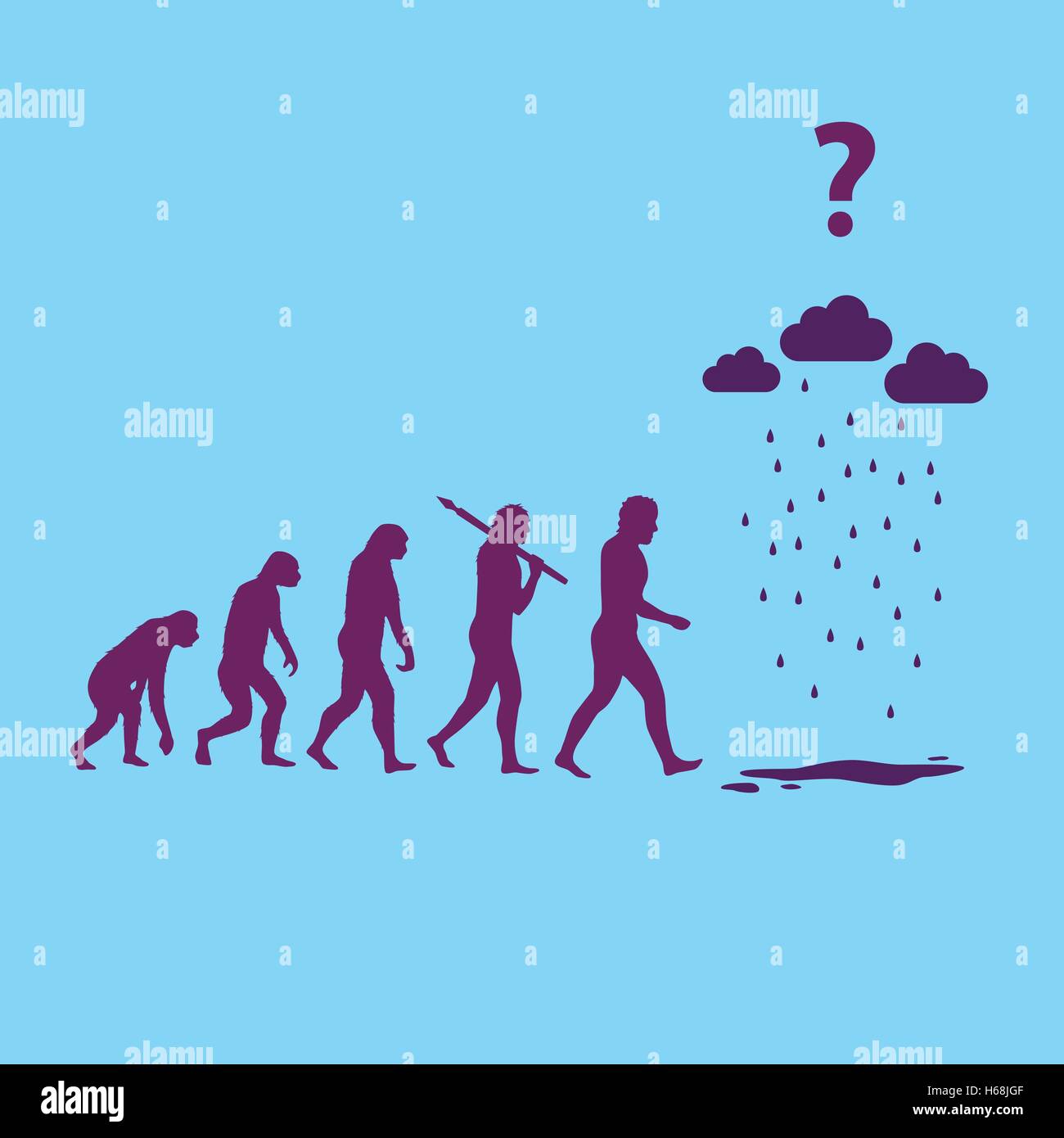 Future of human evolution - background Stock Vector Image & Art - Alamy