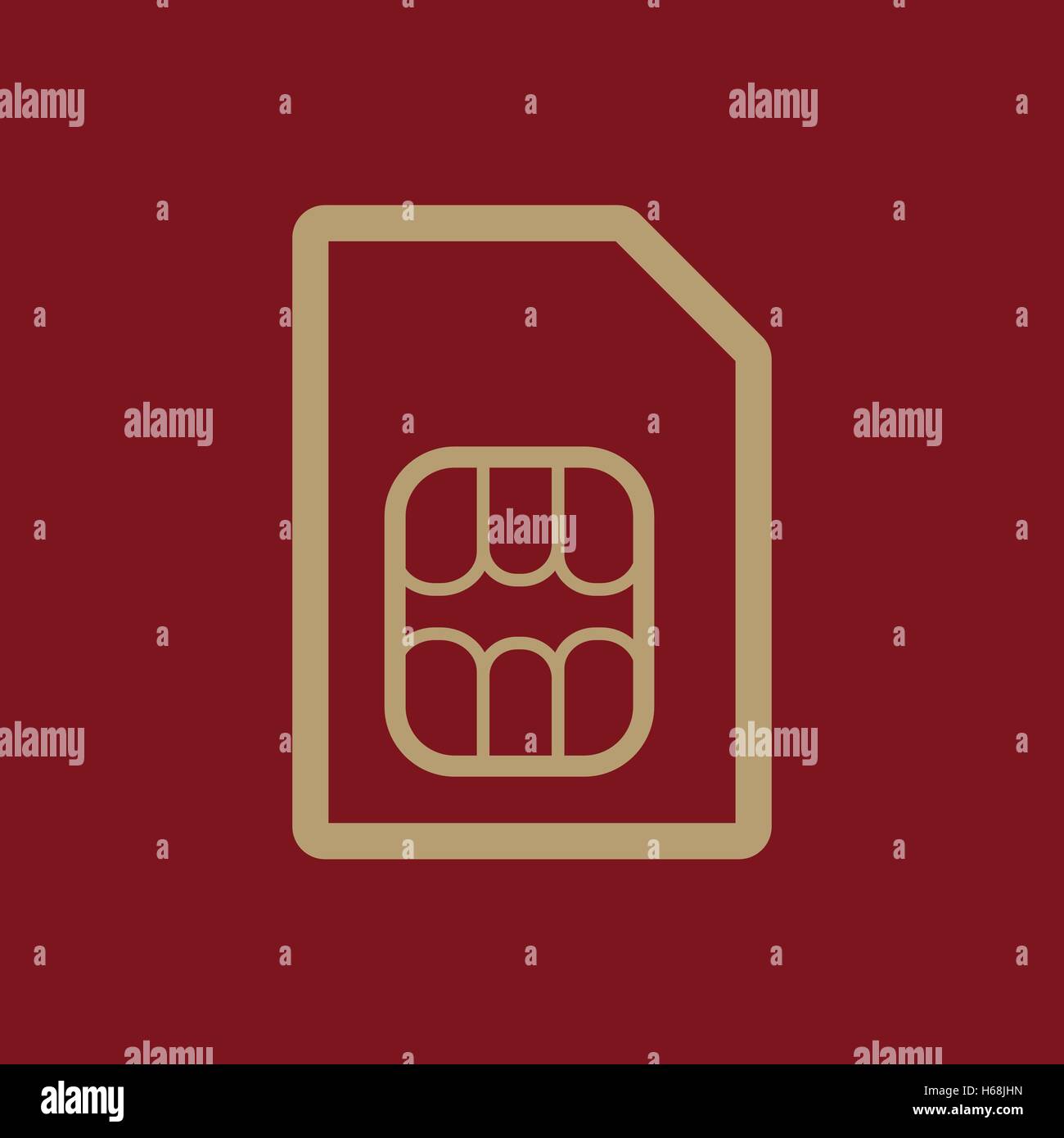 The sim card icon. Sim Card symbol. Flat Stock Vector Image & Art - Alamy