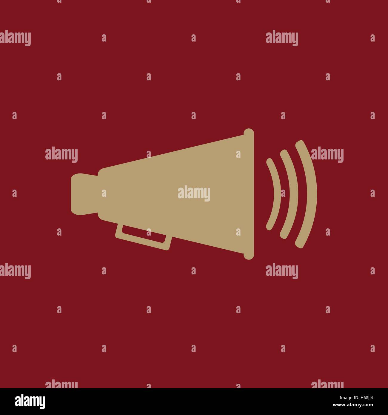 The megaphone icon. Bullhorn symbol. Flat Stock Vector Image & Art - Alamy
