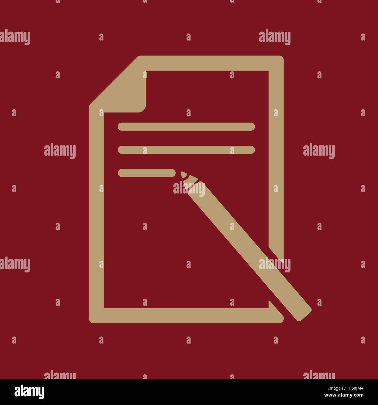 The note paper icon. Text file symbol. Flat Stock Vector Image & Art ...