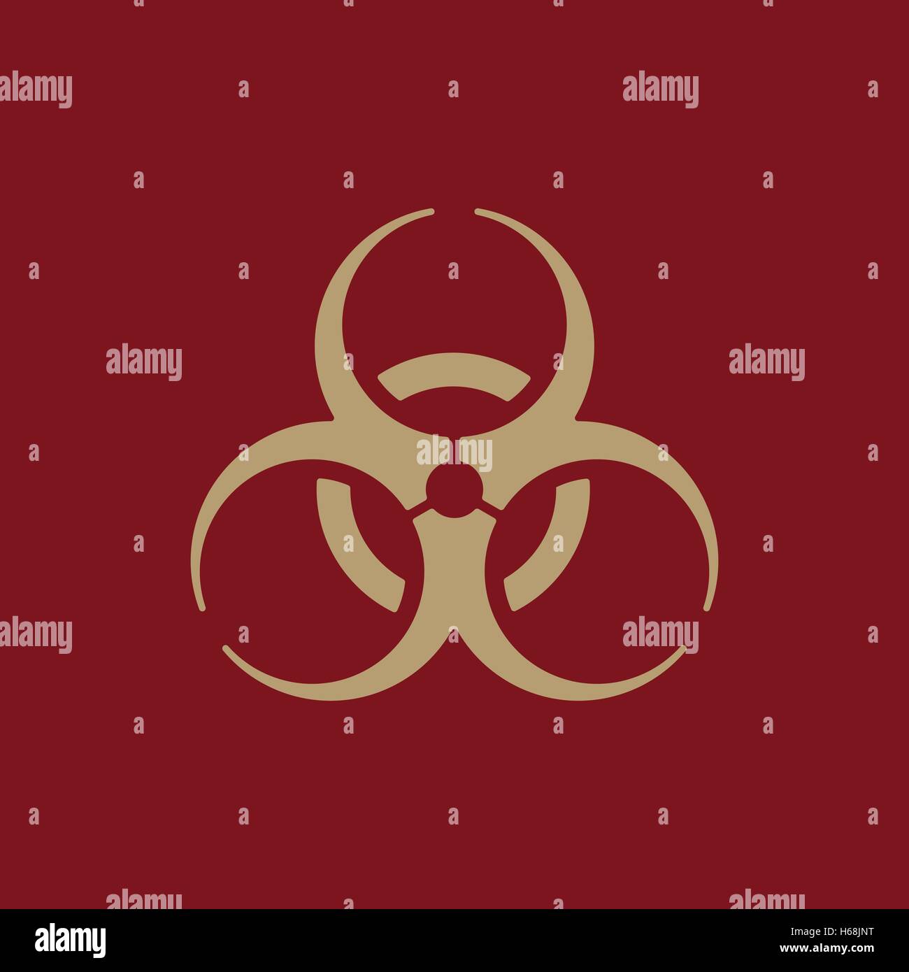 The biohazard icon. Biohazard symbol. Flat Stock Vector Image & Art - Alamy
