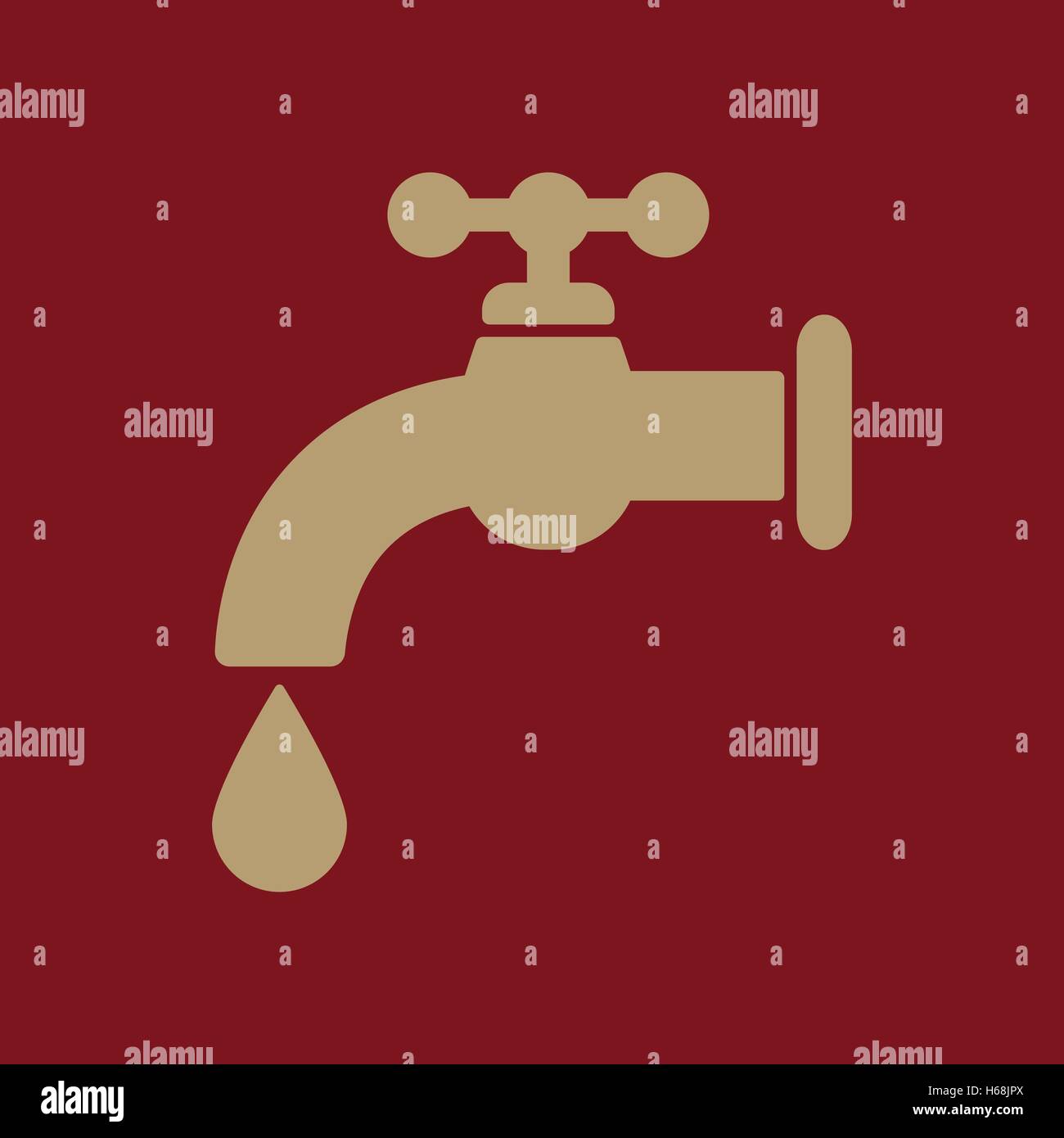 The tap water icon. Water symbol. Flat Stock Vector Image & Art - Alamy