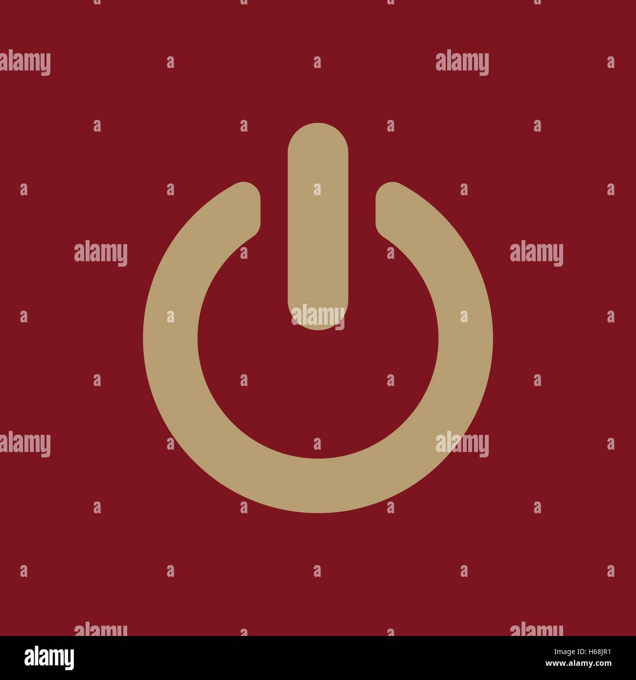 The power icon. Power symbol. Flat Stock Vector Image & Art - Alamy